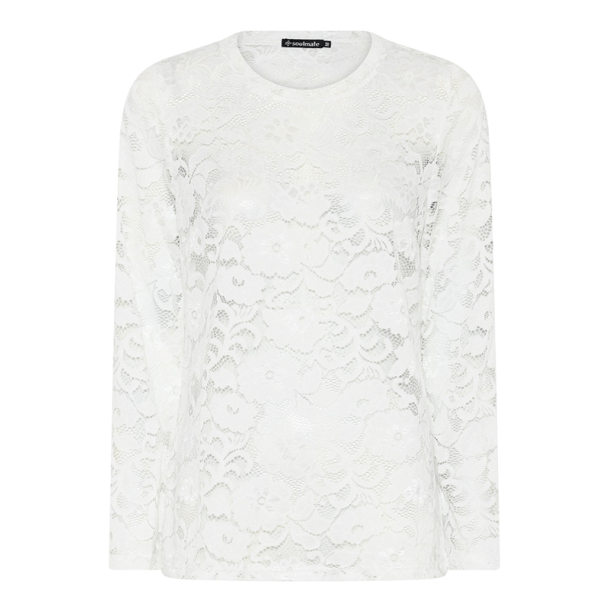 LUCY blonde mesh, hvid - Basis wear - HOS NØRGAARD